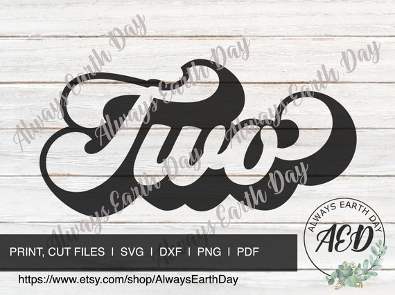 Two Svg 2nd Birthday Svg Turning 2 Svg Two Sublimation - Etsy