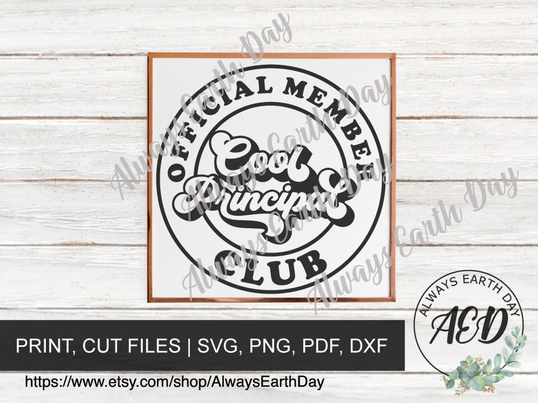 Cool Principal Svg, Cool Principal Shirt Svg, School Spirit Svg, Back ...