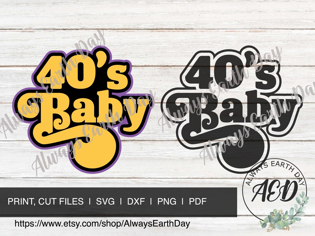 40s Baby Svg, Made in the 40s Svg, 40s Baby Png, Born in the 40s, Retro ...