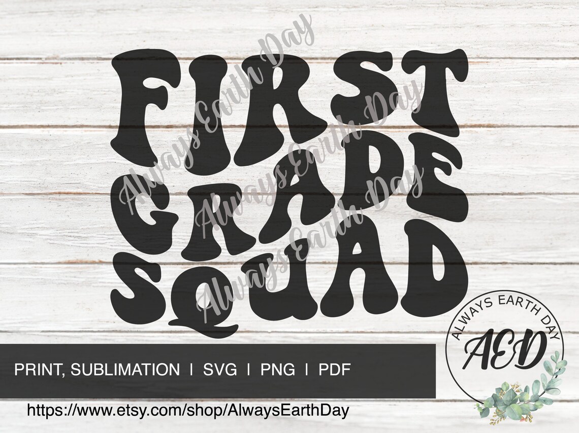 First Grade Squad Svg First Grade Squad Shirt Svg 1st Grade - Etsy