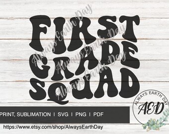 1st Grade Squad, First Grade Squad Svg, Matching First Grade Teacher ...