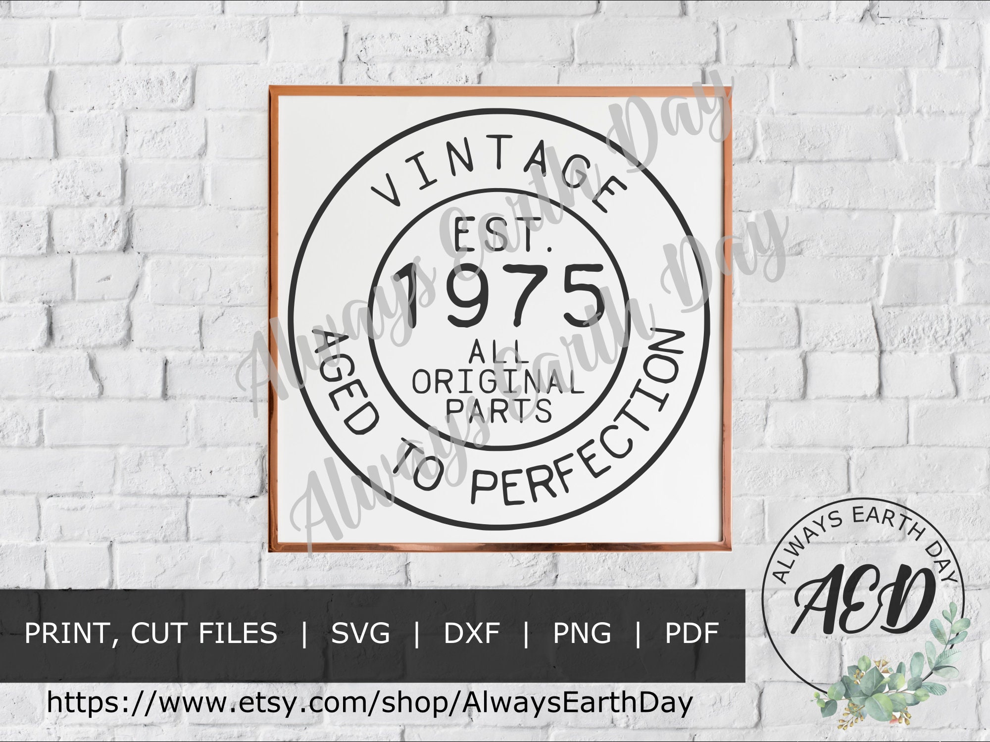 Vintage 1975 svg 1975 Birthday svg 1975 Birthday Shirt svg | Etsy