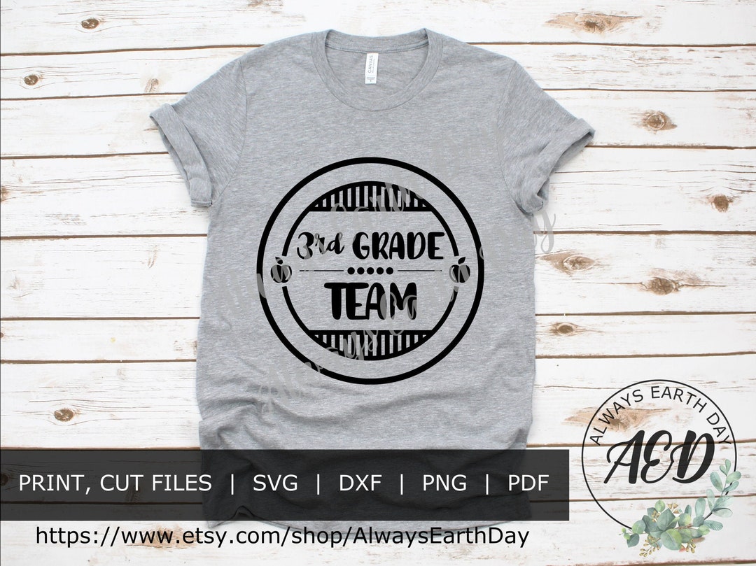 3rd Grade Team Svg, Third Grade Team Svg, 3rd Grade Shirt, Teacher Svg ...