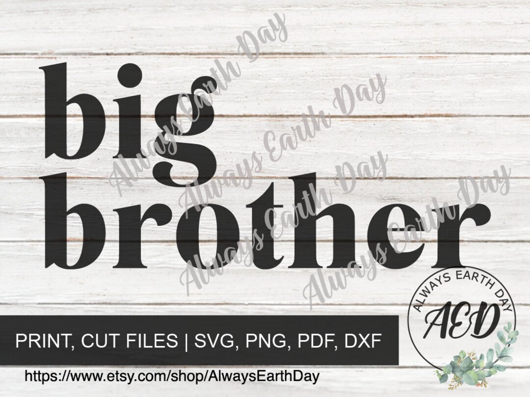 Big Brother Svg, Big Brother Shirt Svg, Promoted to Brother, Big Bro ...