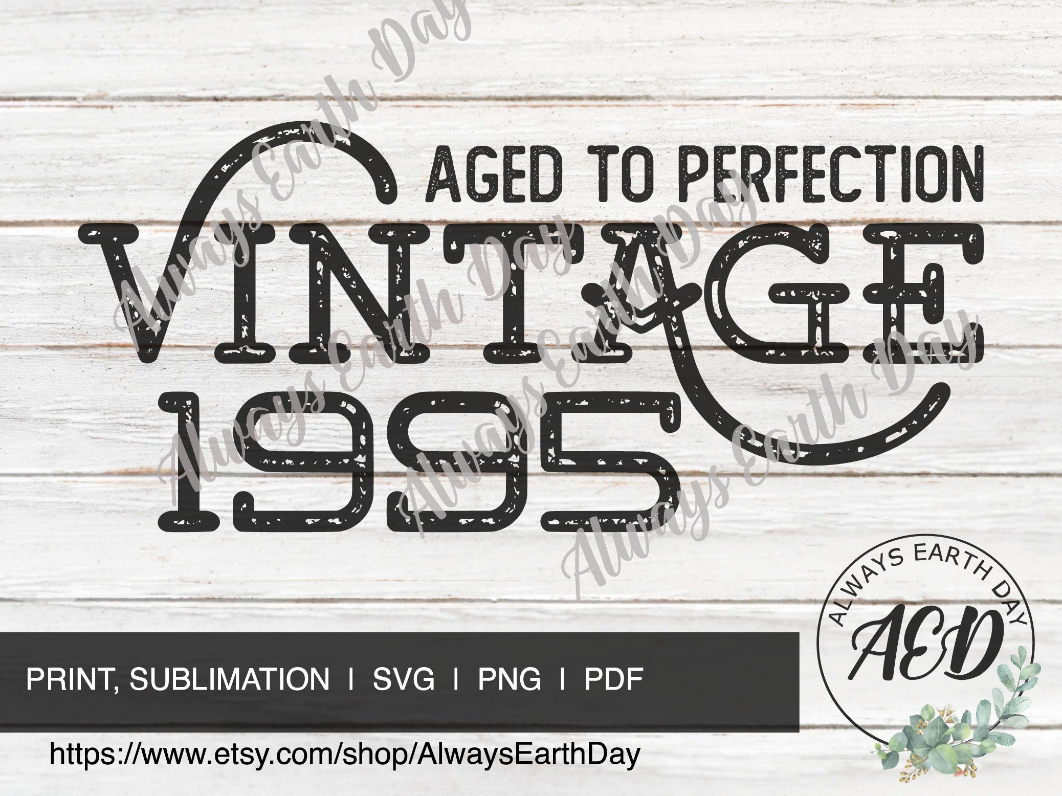 Vintage 1995 svg 1995 Cumpleaños svg Envejecido a la - Etsy México