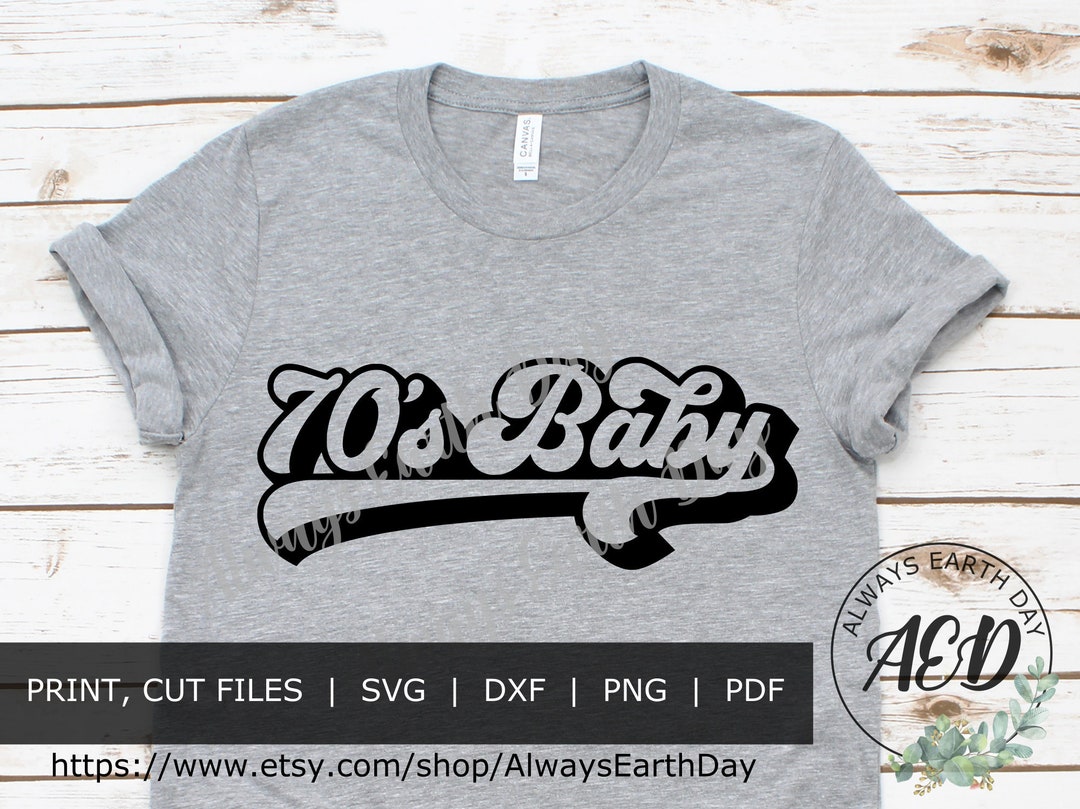 70s Baby Svg, Made in the 70s Svg, Retro Shirt, Good Vibes Svg, Retro ...