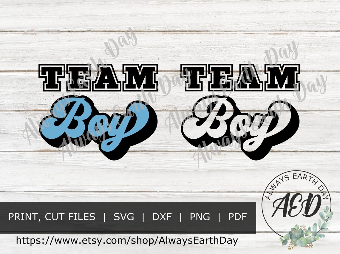 Team Boy Svg Team Blue Svg Gender Reveal Svg Baby Boy Svg | Etsy