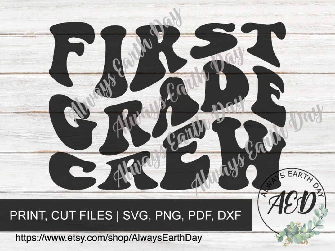 1st Grade Crew Svg, First Grade Svg, 1st Grade Shirt Svg, 1st Grade ...