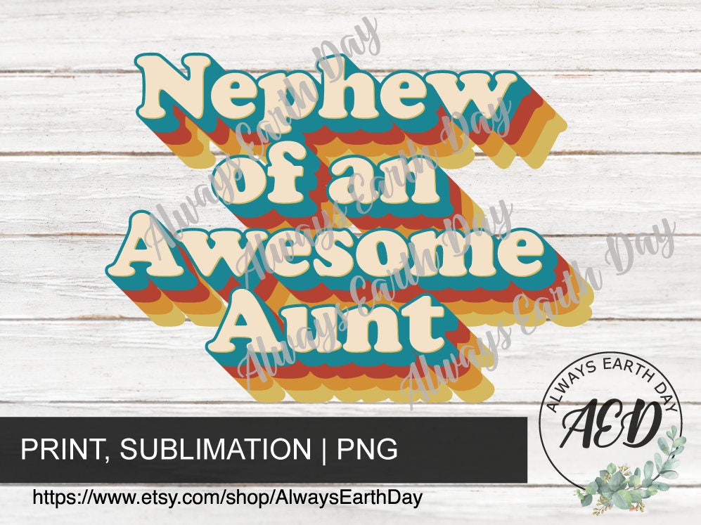 Neef van een Geweldige Tante png Neef Shirt png Neef png - Etsy Nederland