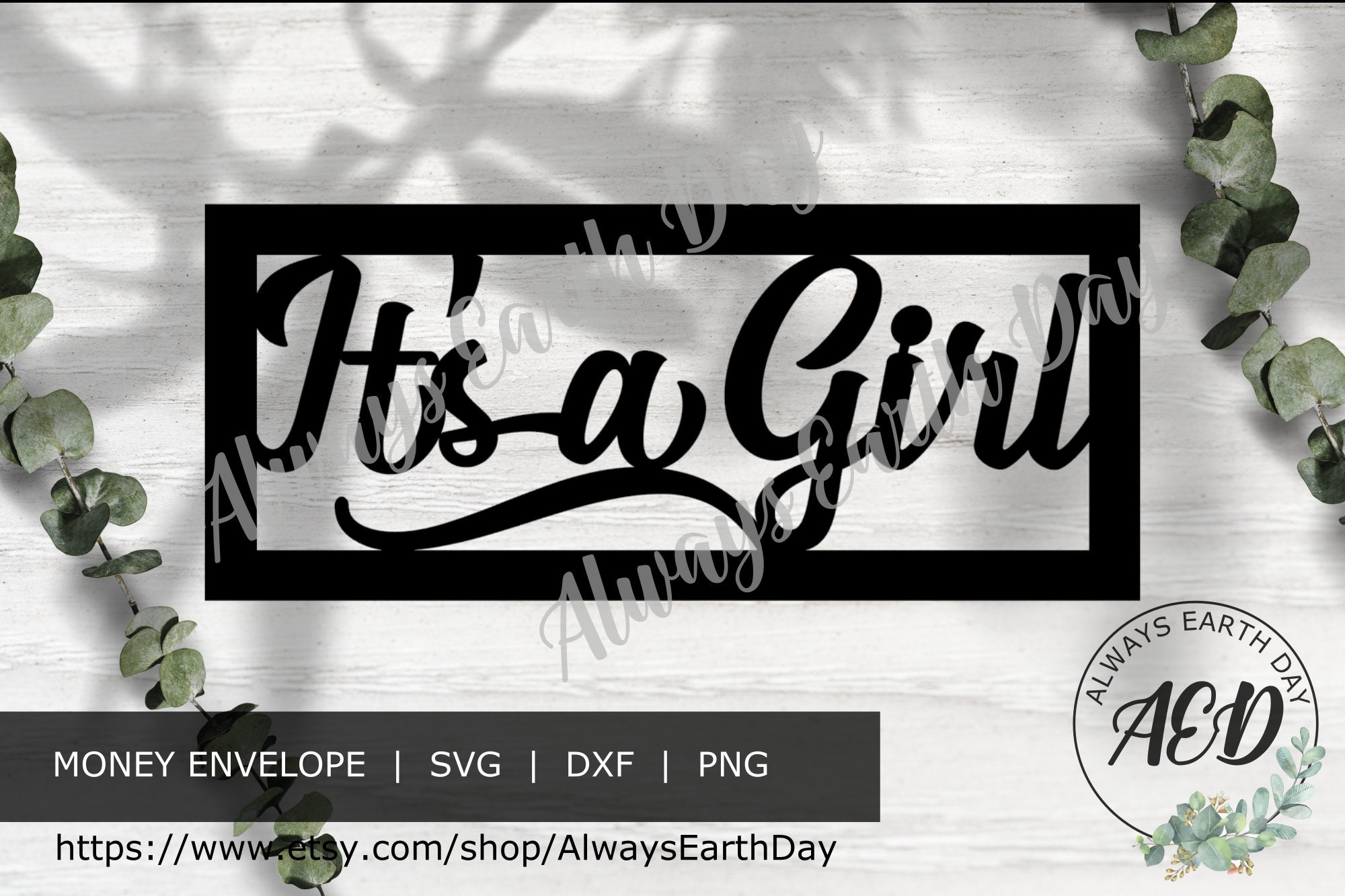 Its A Girl Envelope Svg, Baby Girl Envelope, Baby Shower Money Envelope ...