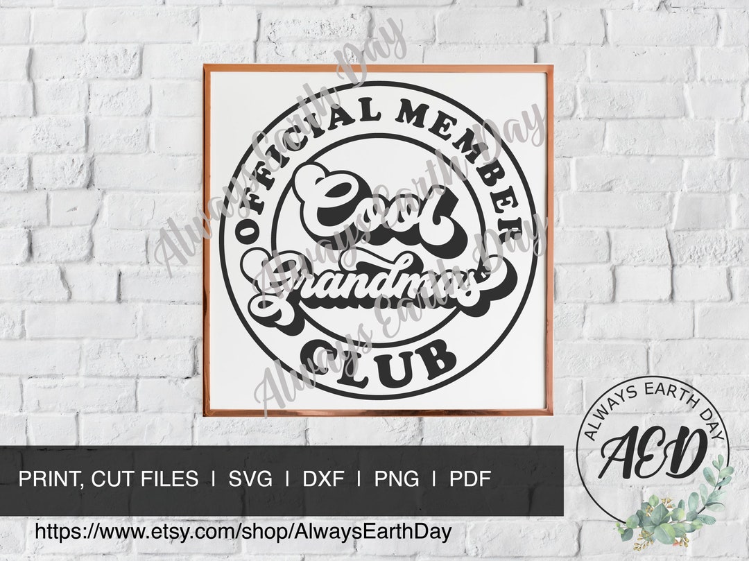 Cool Grandma Svg, Cool Grandma Club Svg, Cool Grandma Shirt Svg ...
