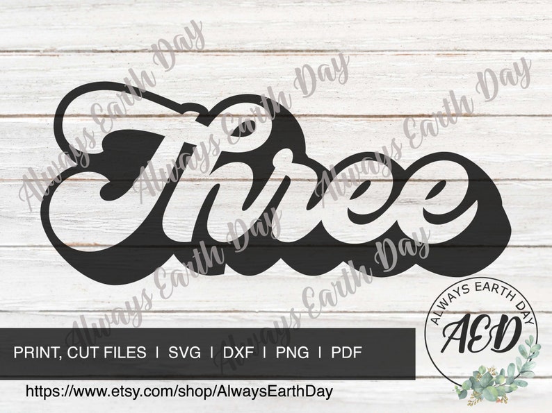 Three Svg, 3rd Birthday Svg, Turning 3 Svg, Three Sublimation, Birthday ...