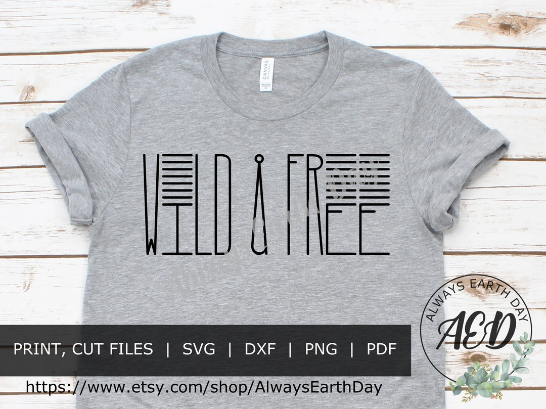 Wild and Free Svg, Wild One Svg, Wildflower Svg, Minimalist Svg ...