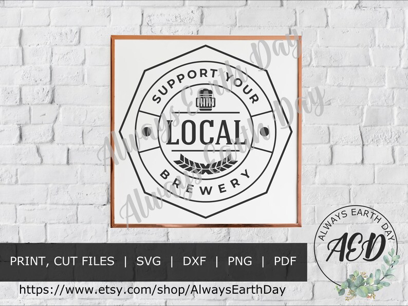 Support Your Local Brewery Svg, Support Local Businesses Svg, Support ...