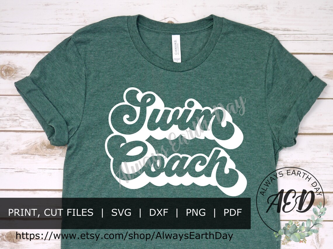 Swim Coach Svg Coach Svg Coach Shirt Swim Svg Swimming | Etsy