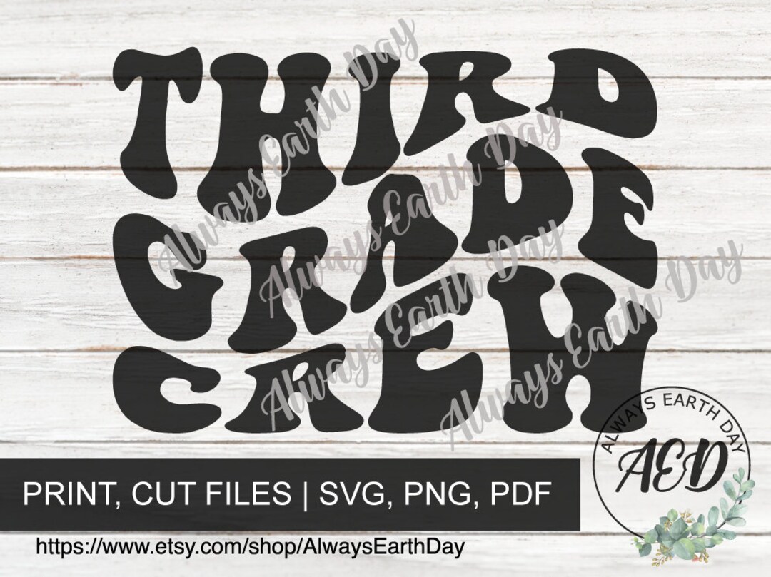3rd Grade Crew Svg,third Grade Svg, 3rd Grade Shirt Svg, 3rd Grade ...