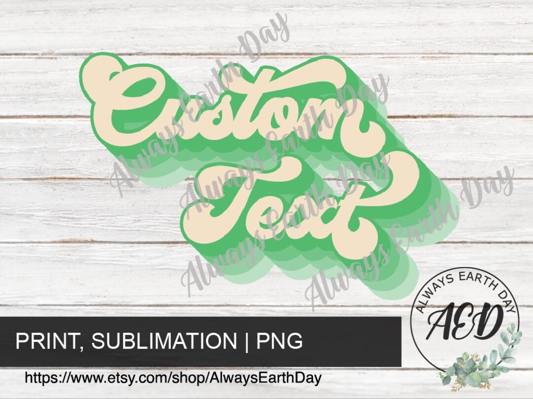 Custom Retro Text Png, Custom Text Png, Custom Name Png, Retro ...