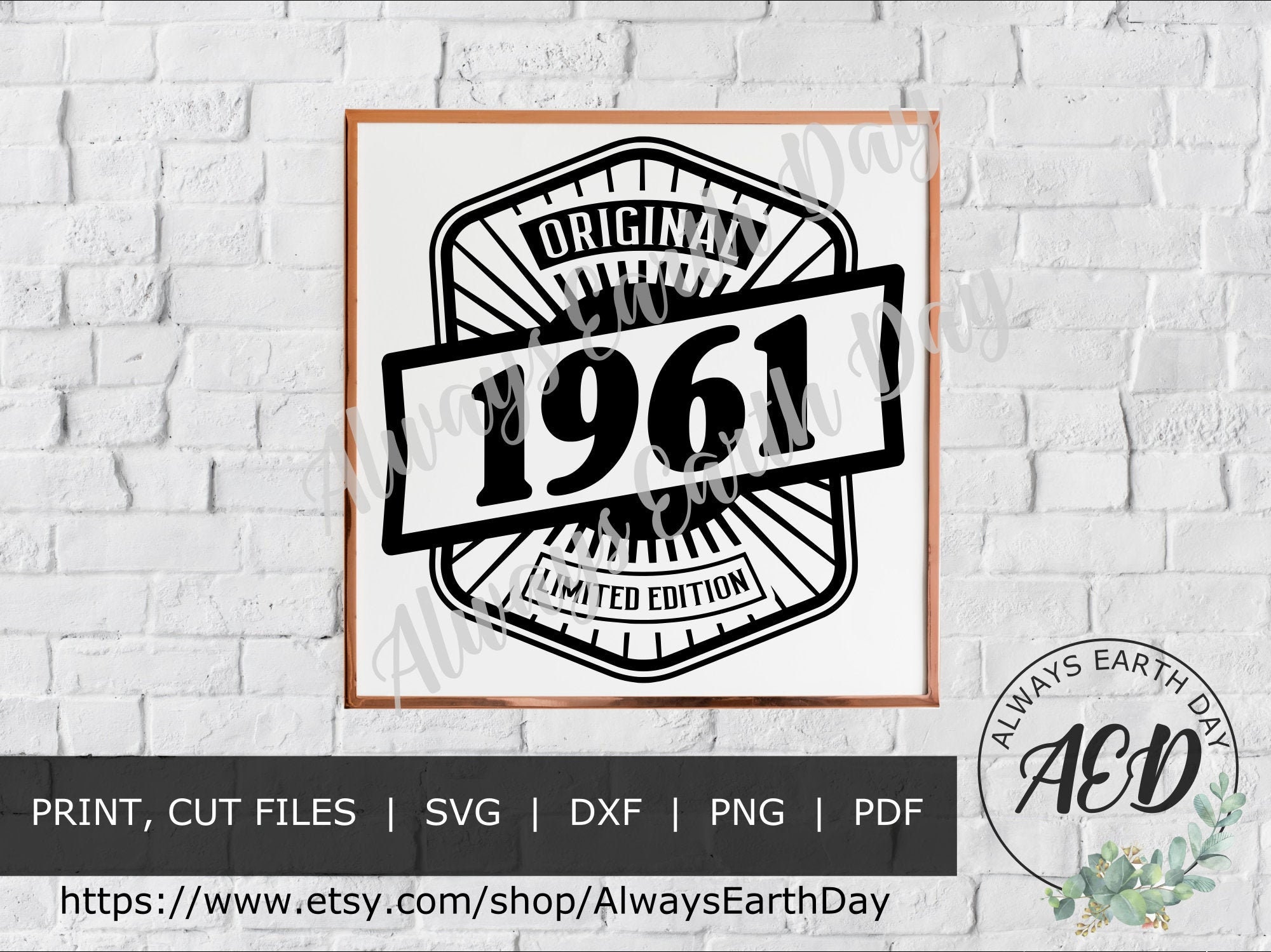 Original 1961 Svg 60th Birthday Svg Limited Edition Svg | Etsy