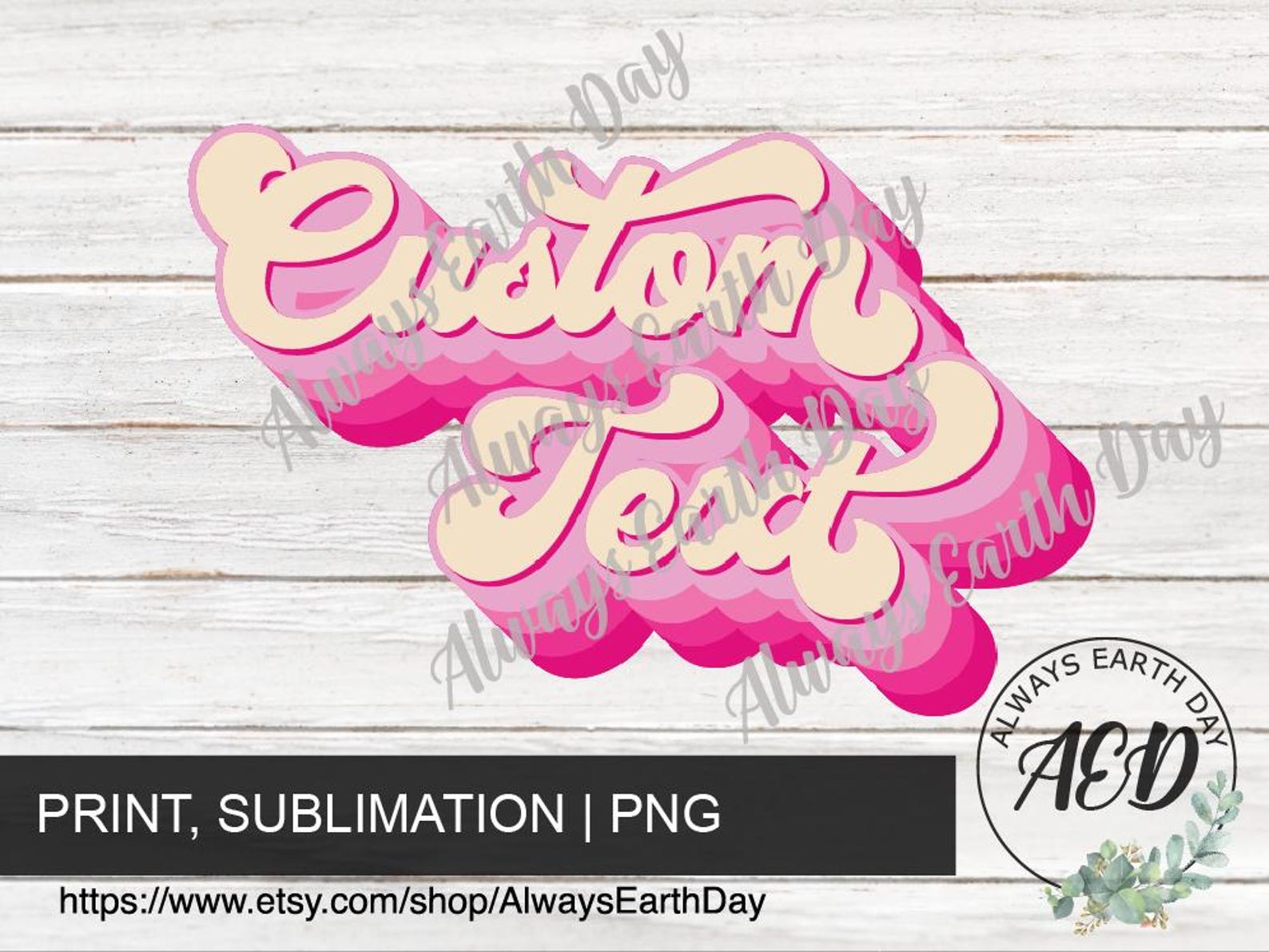 Custom Retro Text Png, Custom Text Png, Custom Name Png, Retro ...