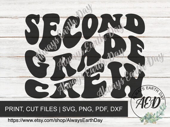 2nd Grade Crew Svg Second Grade Svg 2nd Grade Shirt Svg 2nd - Etsy