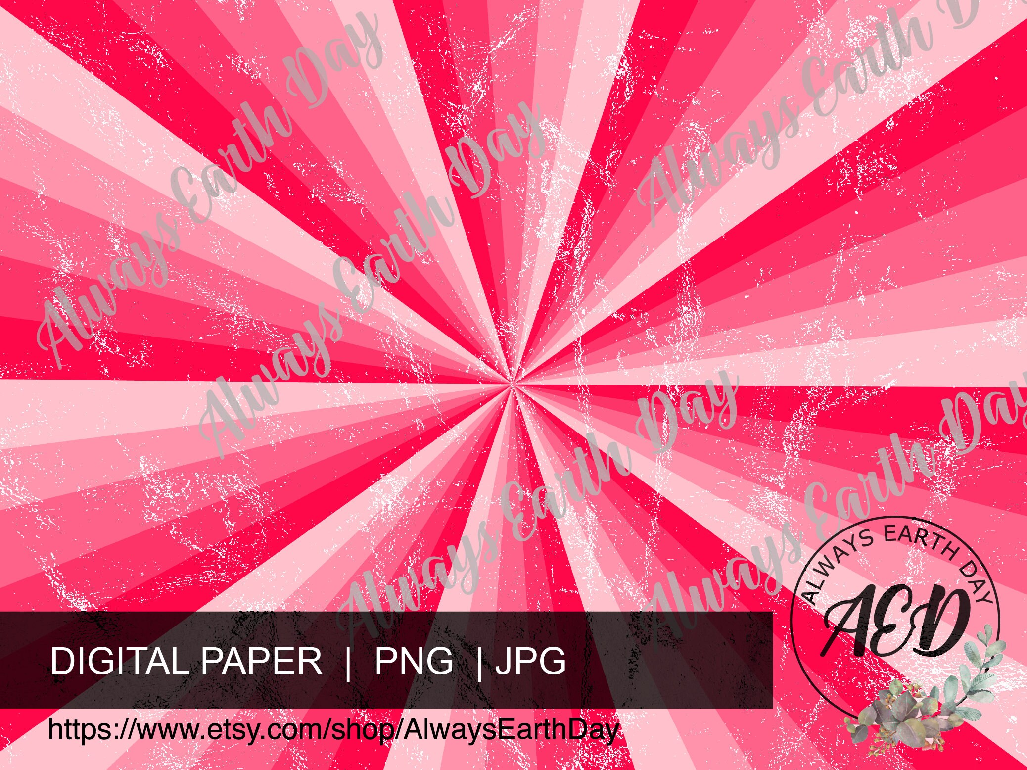 Retro Digital Paper Sunburst Digital Paper Sunburst | Etsy