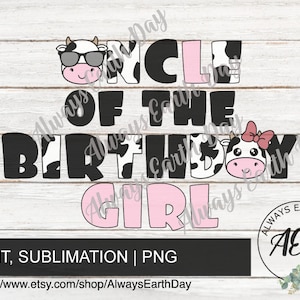 Cute Cow Birthday Png, One Cow Png, 1st Birthday Png, Dad Cow Birthday ...