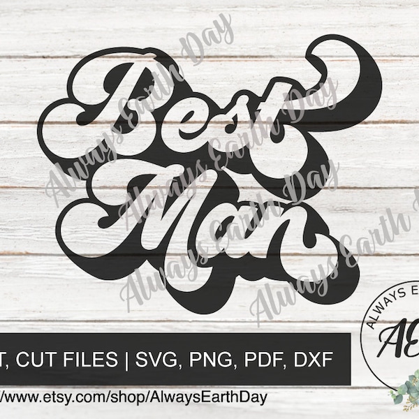 Best Man Svg - Etsy