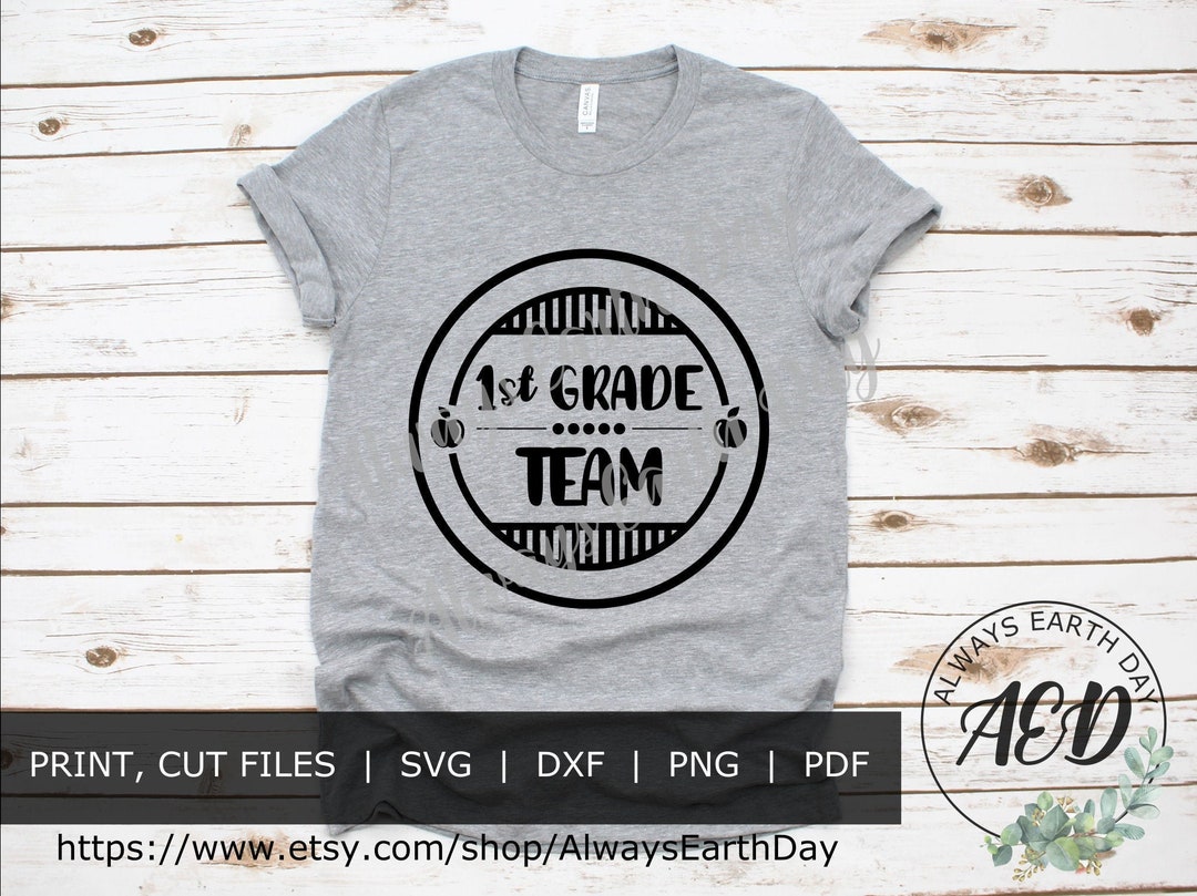 1st Grade Team Svg, First Grade Team Svg, 1st Grade Shirt, Teacher Svg ...