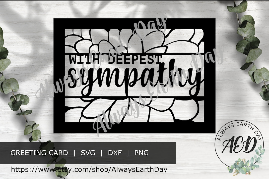 Sympathy Card Svg Cut File, Sympathy Svg, Memorial Svg, Hope Svg ...