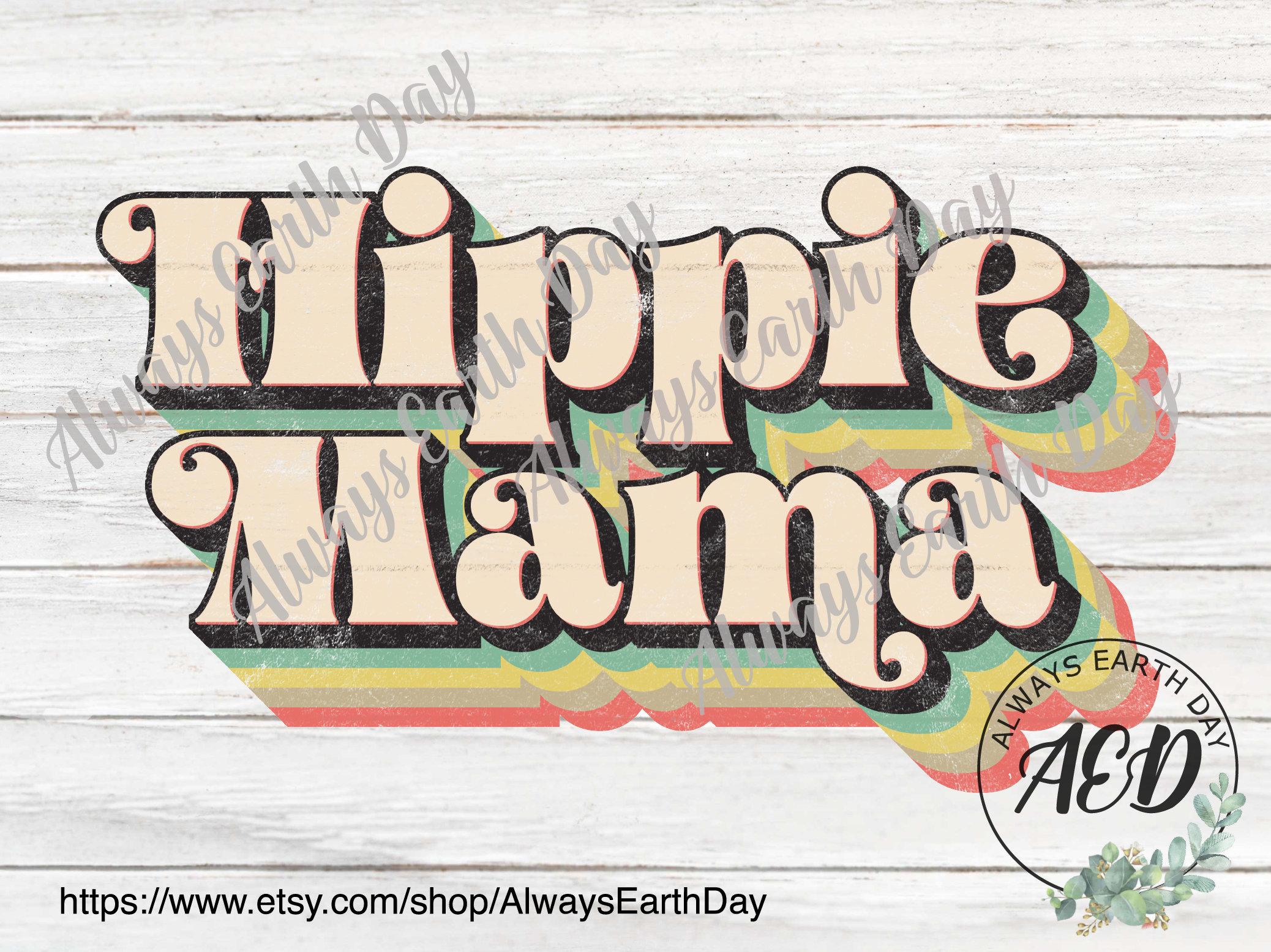 Hippie Mama png Hippie Mama Sublimation Sublimation | Etsy