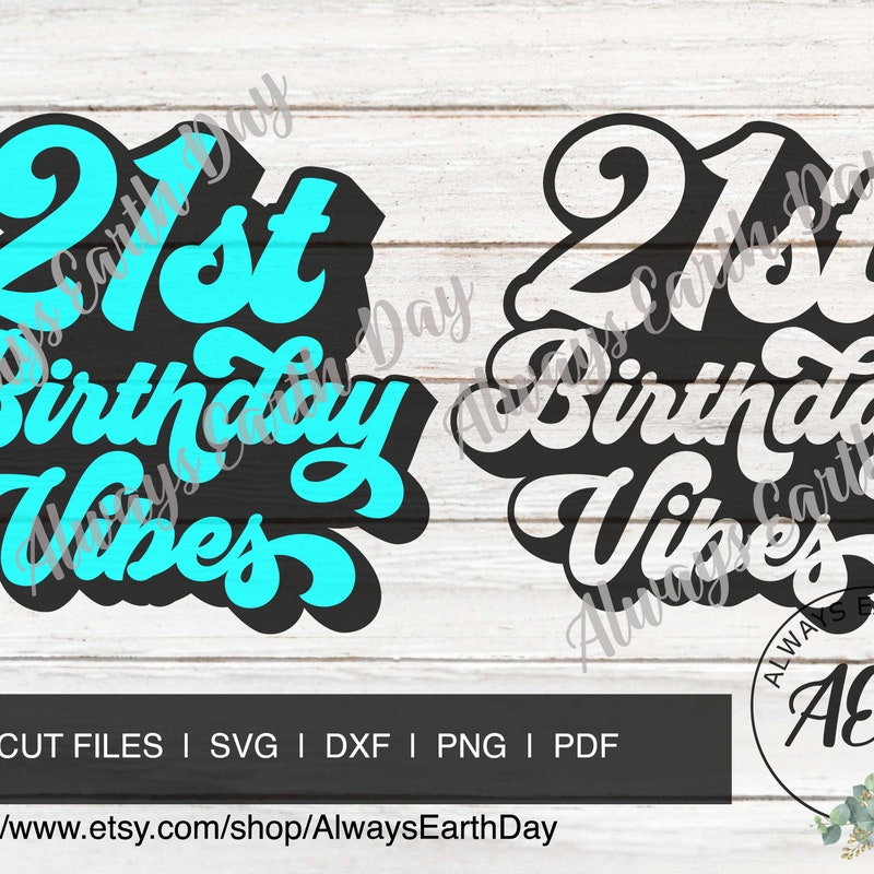 21st Birthday Svg - Etsy