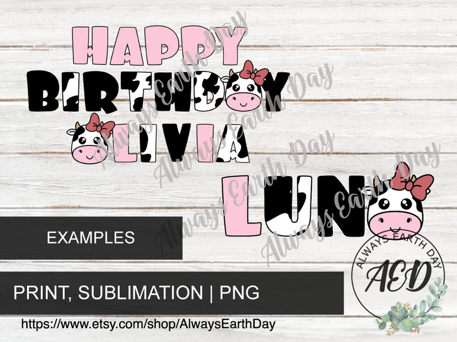 Custom Cow Text Png Custom Text Png Custom Name Png Custom - Etsy