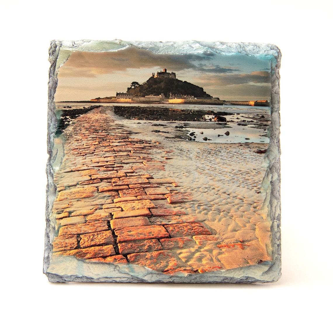 Slate Coaster St Michael's Mount, Cornwall - Etsy