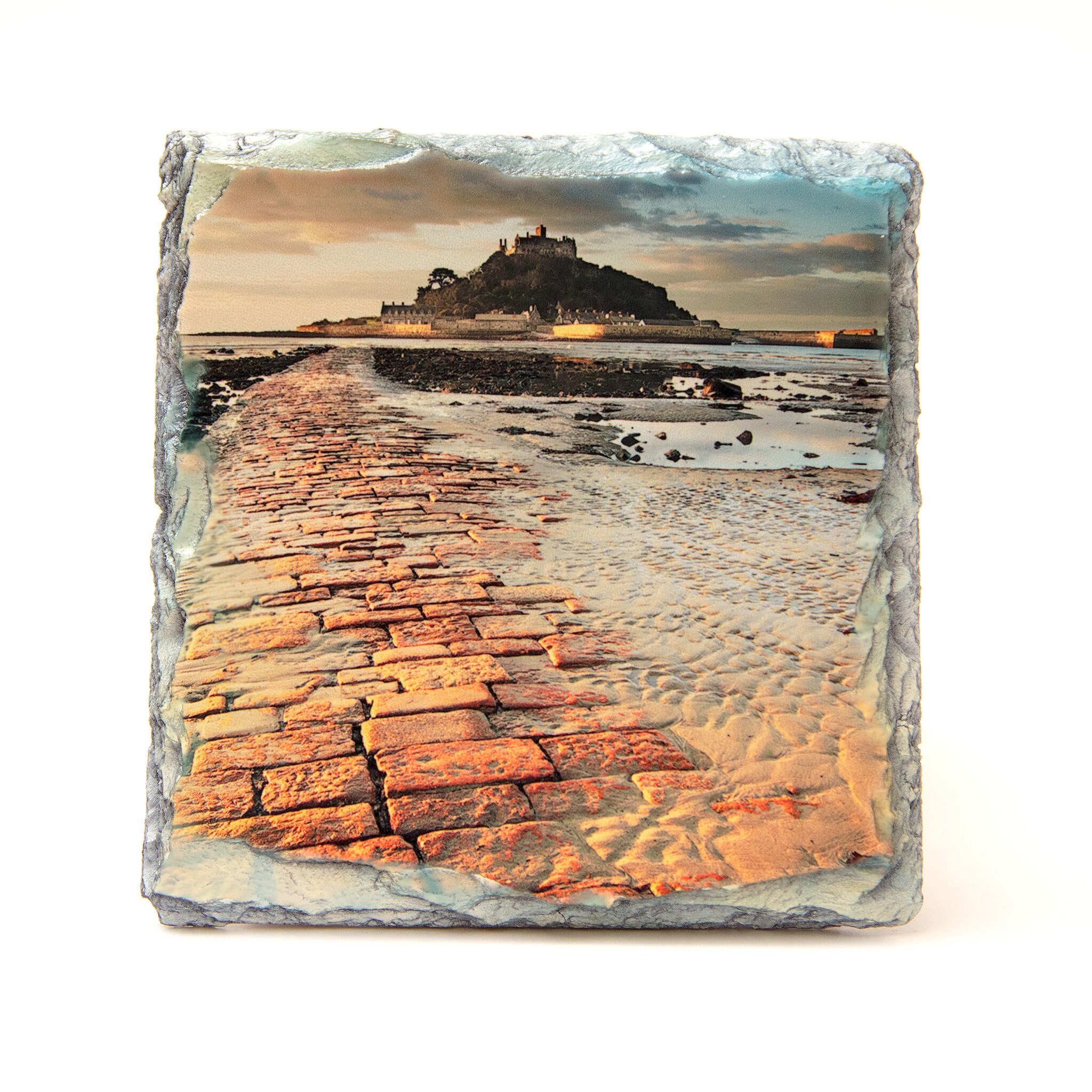 Slate Coaster St Michael's Mount, Cornwall - Etsy