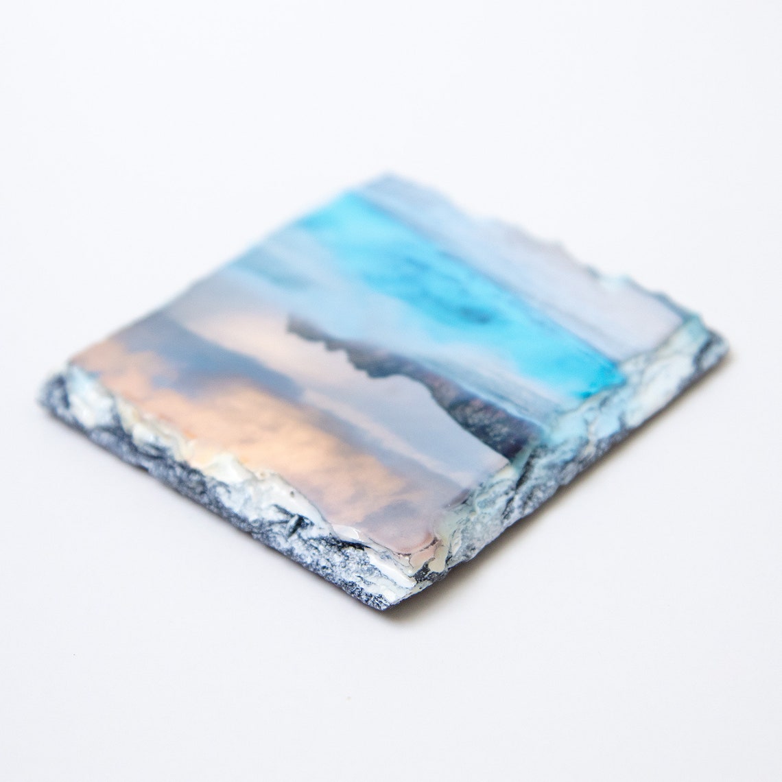 Slate Coaster Porthcurno Cornwall - Etsy