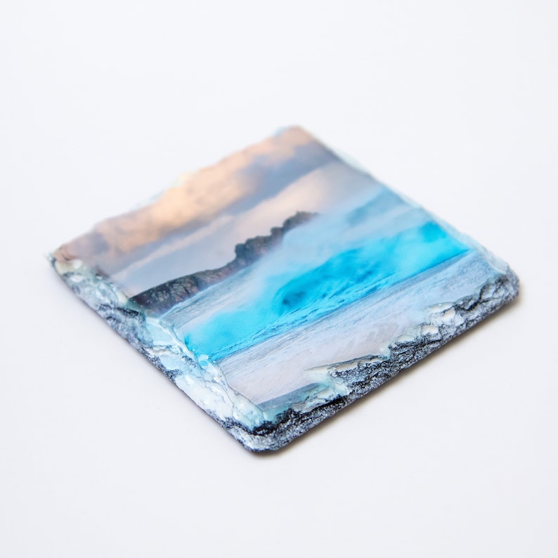 Slate Coaster Porthcurno Cornwall - Etsy