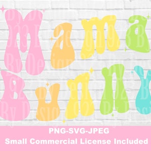 Mama Easter Bunny SVG PNG |sublimation|cricut| Cameo|sillouette| Mommy ...
