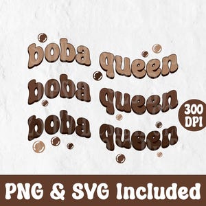 Boba Queen SVG, Boba SVG, Bubble Tea Svg, Iced Coffee Lovers, Boba ...