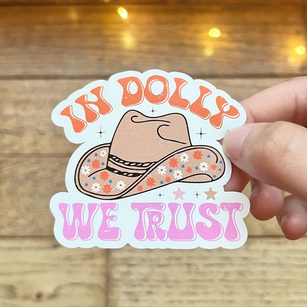In Dolly We Trust Car Decal - Etsy