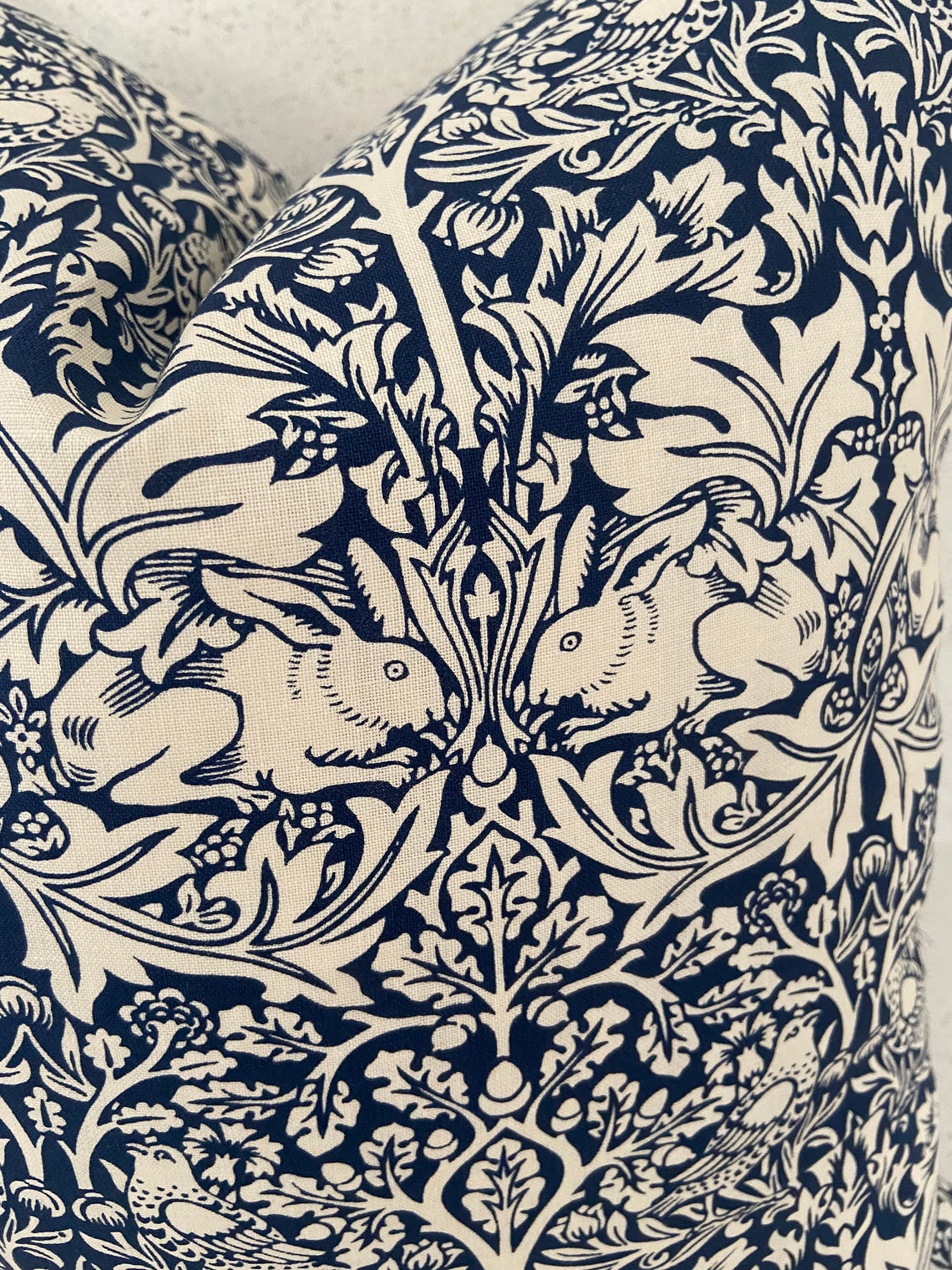 William Morris Cushion Cover Brer Rabbit Blue 12/14/16/18 - Etsy UK