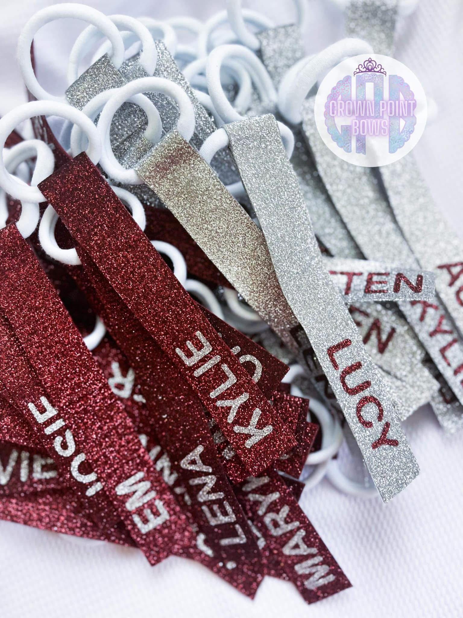 Pom Pom Tags | Pom Tags | Name Tags | Bag Tags | Cheer Keychain - Etsy