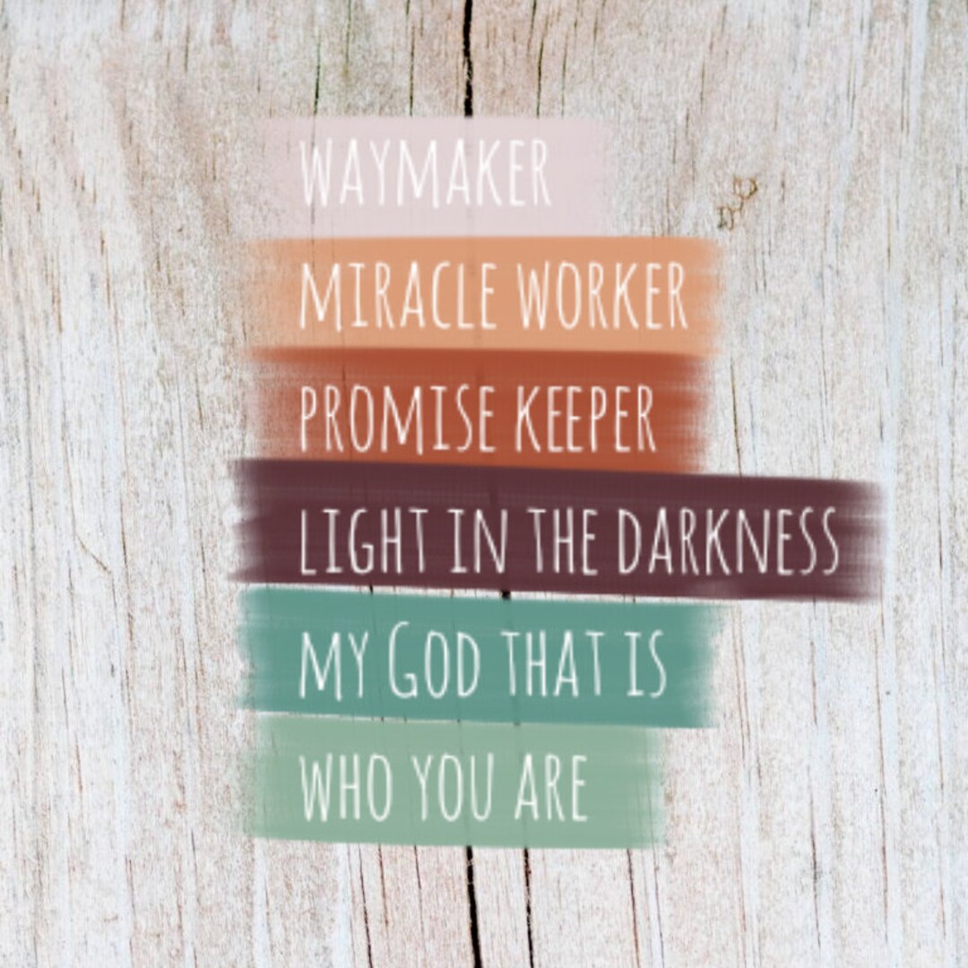 Waymaker Christian Digital Download Png - Etsy