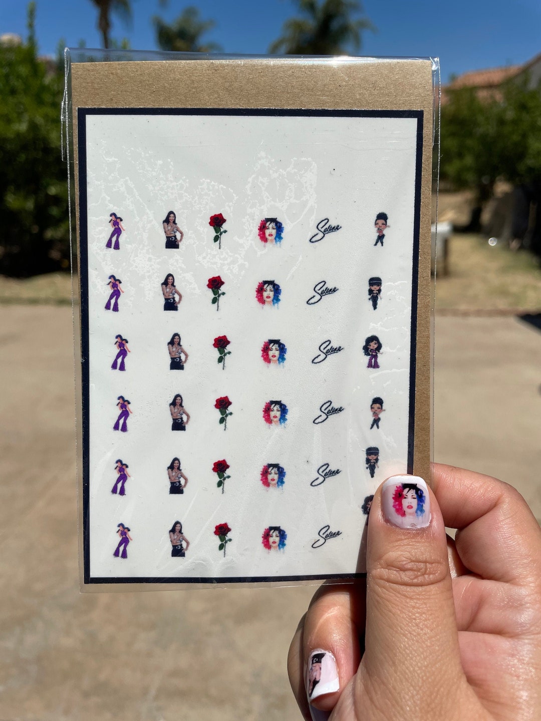 SELENA QUINTANILLA Nail Decals - Etsy