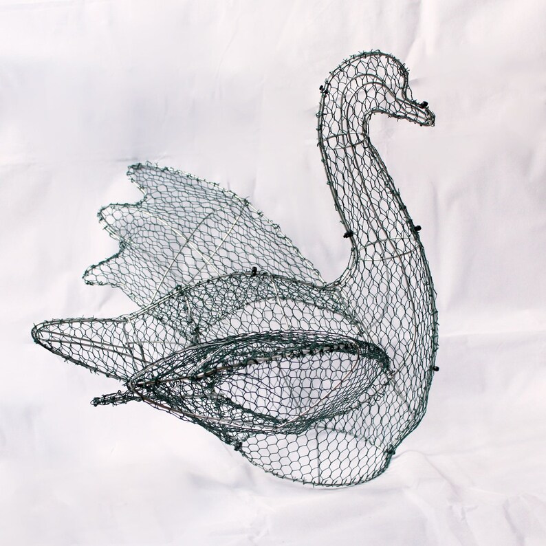 Handmade Topiary Swan Frame - for Plants - Perfect for the Budding ...