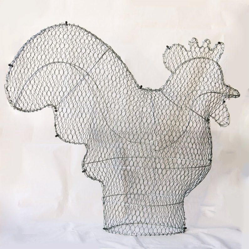 Handmade Topiary Cockerel / Rooster Frame for Plants - Etsy