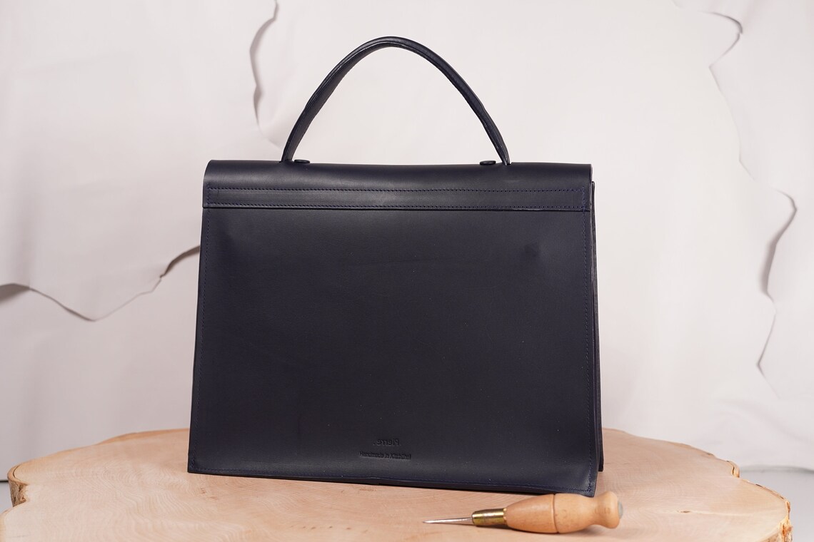 Handmade Ladies Leather Briefcase - Etsy