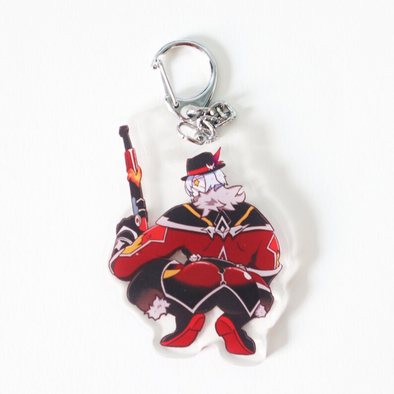 Genshin Impact Thicc Fatui Skirmisher Keychains electrohammer - Etsy