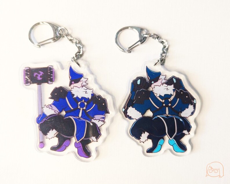 Genshin Impact Thicc Fatui Skirmisher Keychains electrohammer Vanguard ...