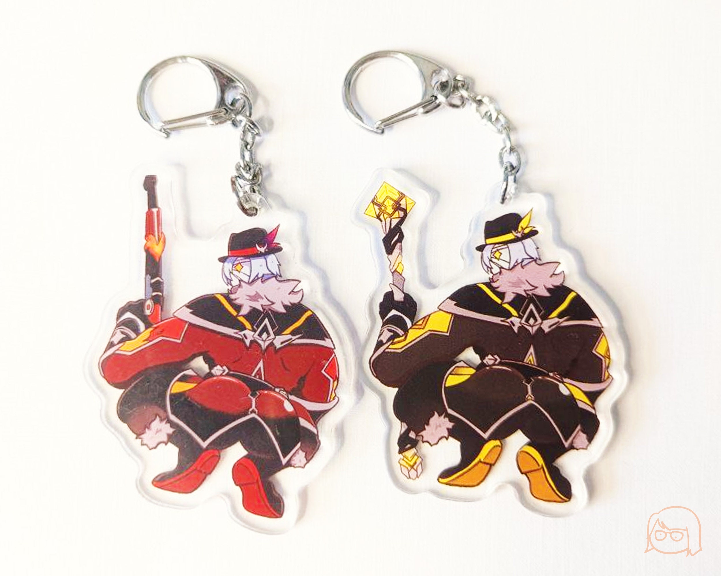 Genshin Impact Thicc Fatui Skirmisher Keychains electrohammer Vanguard ...
