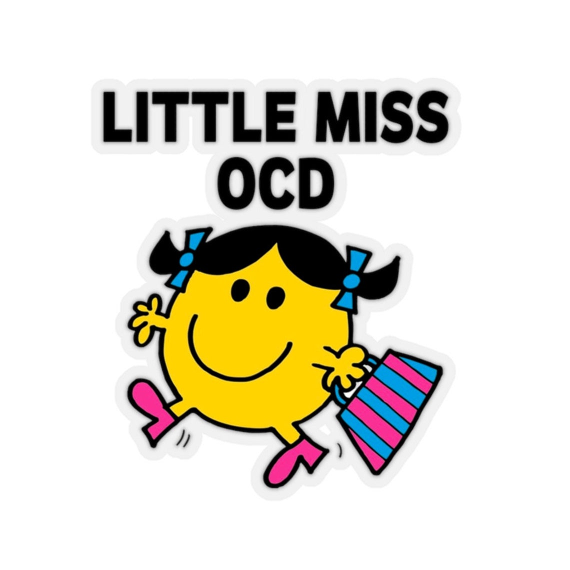 Little Miss OCD Sticker Little Miss Water Bottle Sticker - Etsy